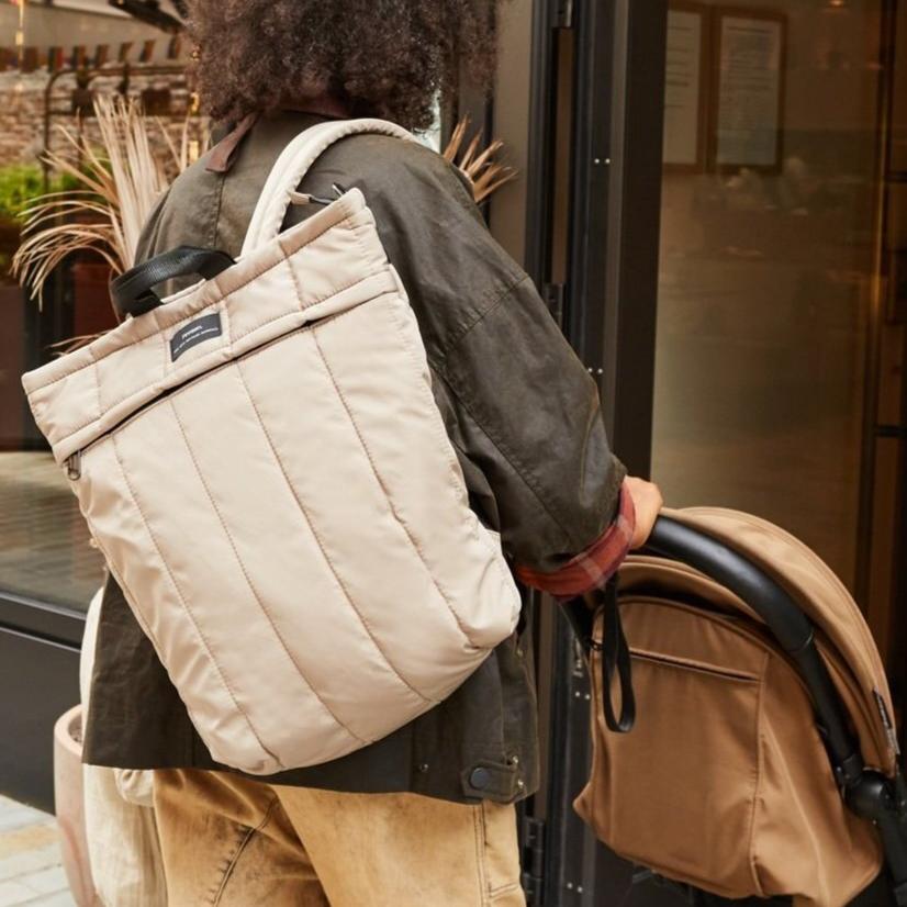 Rae Eco Changing Backpack with Mat - Taupe Convenience
