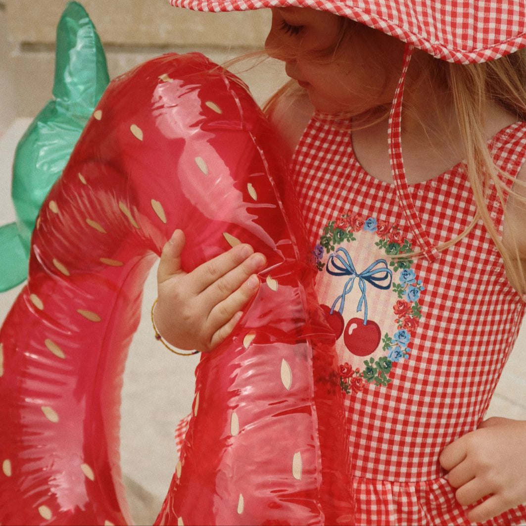 Strawberry Inflatable Ring Float - Konges Slojd