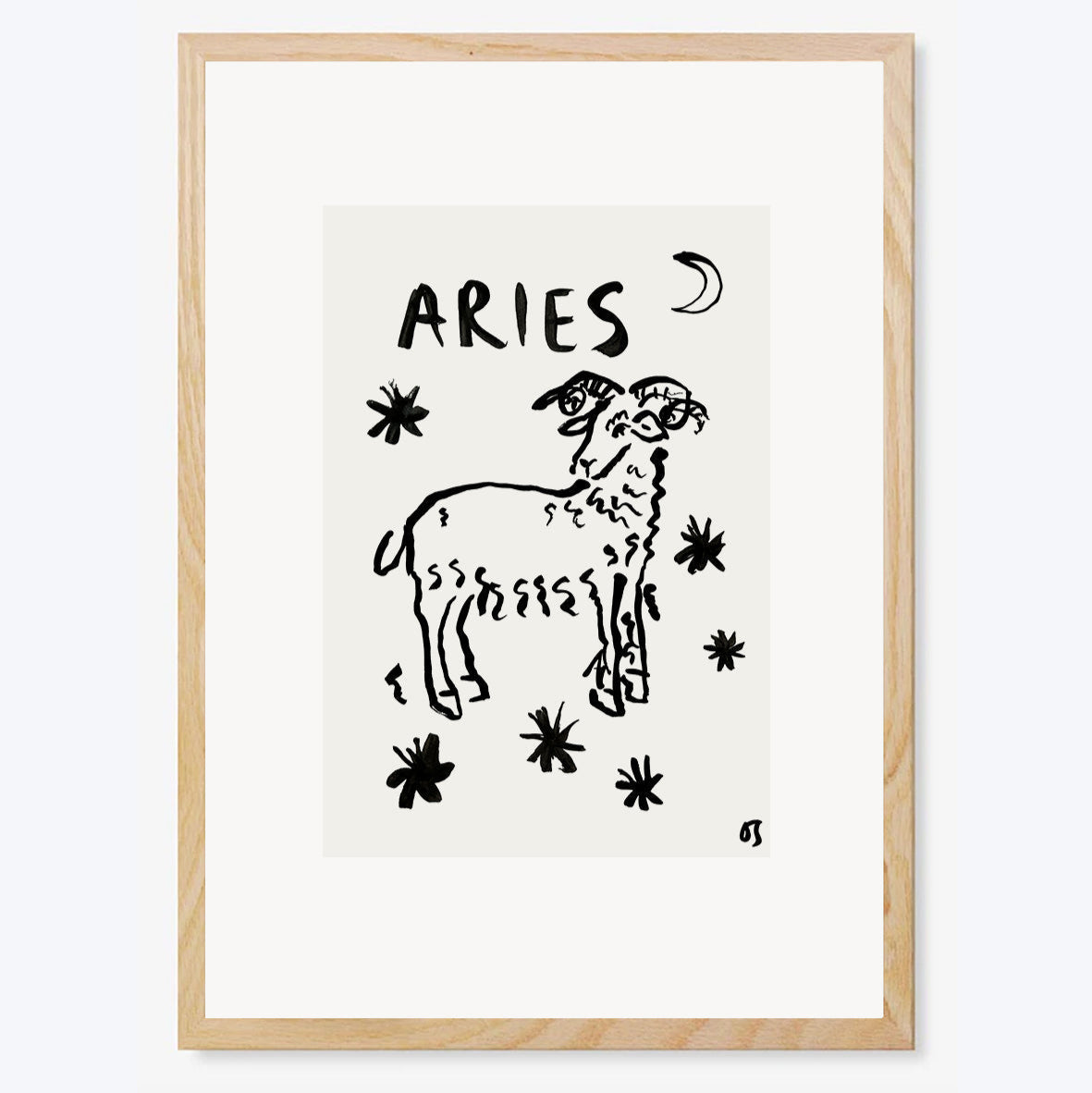 Aries Star Sign Art Print