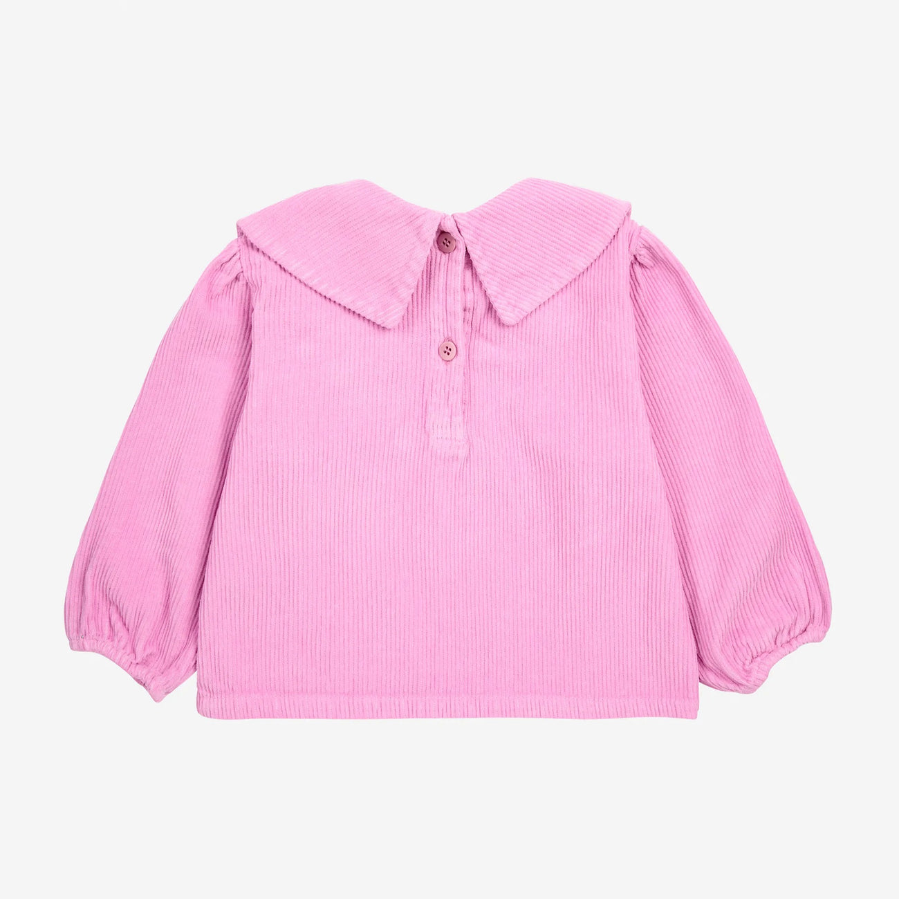 Pink Corduroy Blouse With Ghost Logo - Bobo Choses
