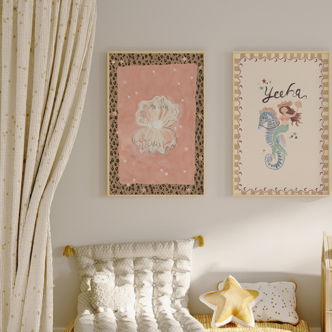 Mermaid Cowgirl-Art Print