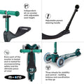 Mini Micro 3 in 1 Deluxe Scooter with Push Handle-Micro Scooter
