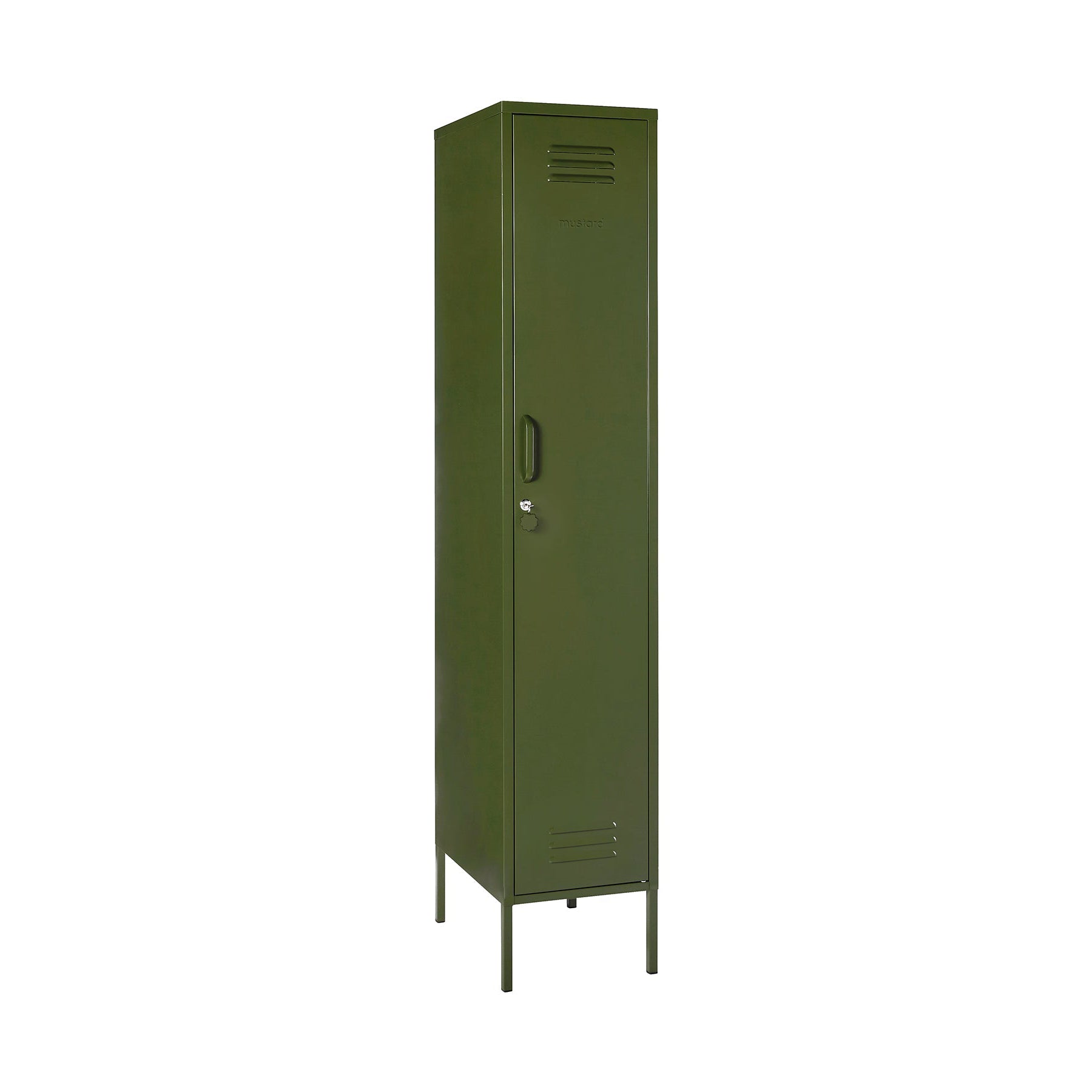 The Skinny Single Door Locker Cabinet (Olive) - Mustard Made – Ando