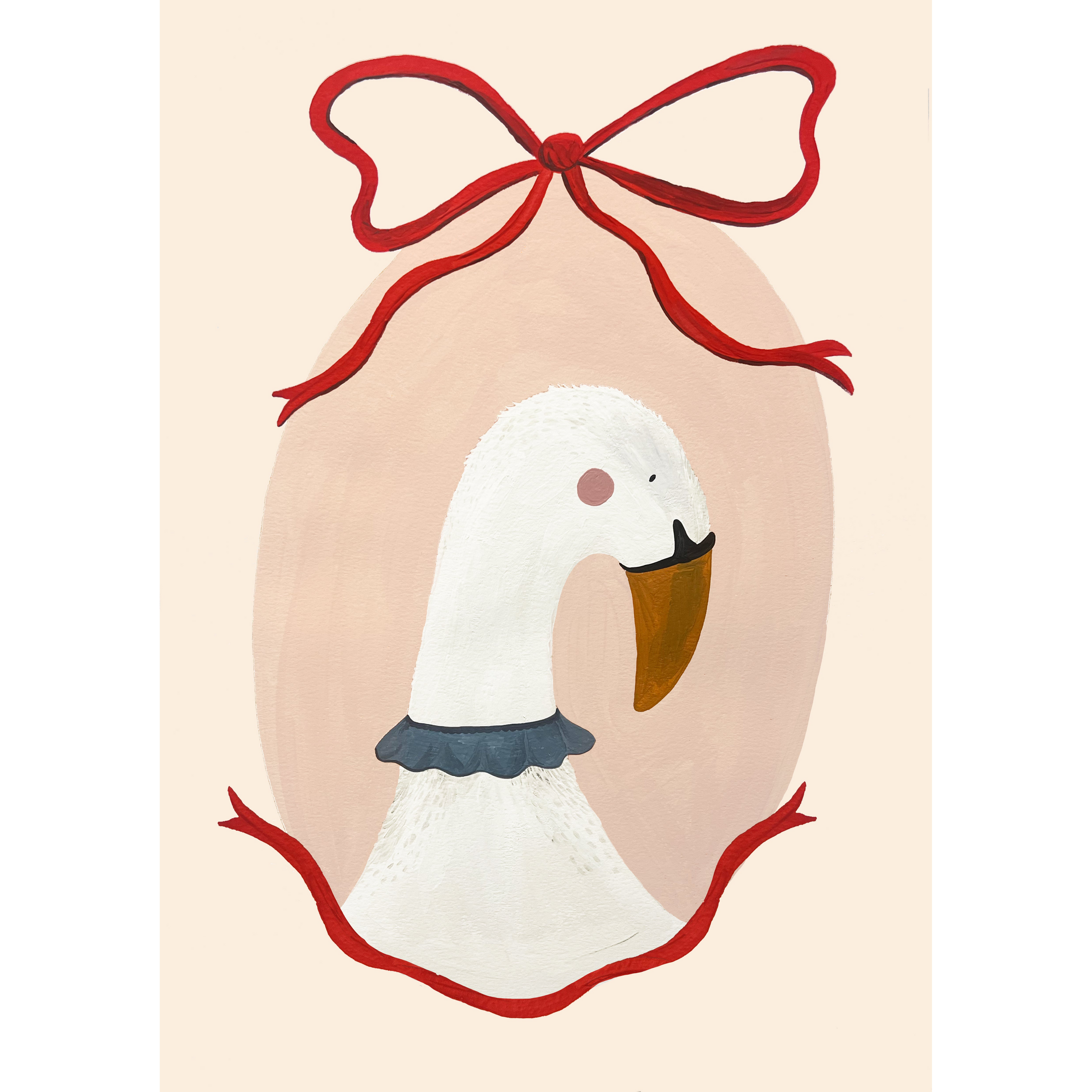 'Swan' Hand Painted Art Print - Yaya Studio