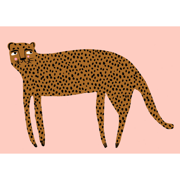 Mr Leopard Hand Painted Print - Yaya Studio