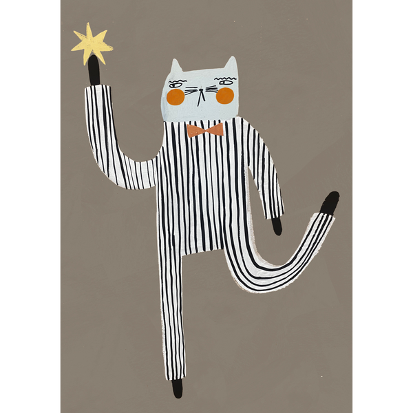 'Reach for the Star' Hand Painted Art Print - Yaya Studio