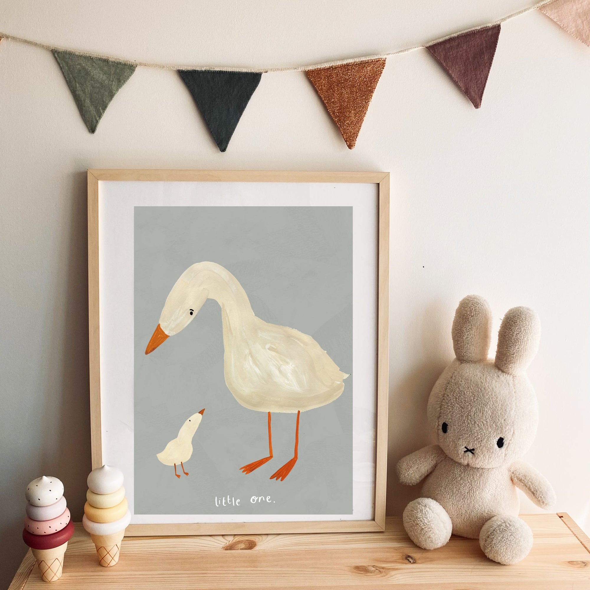 'Little One' Hand Painted Art Print - Yaya Studio