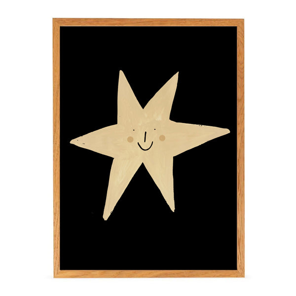 'Mr Star' Hand Painted Art Print - Yaya Studio