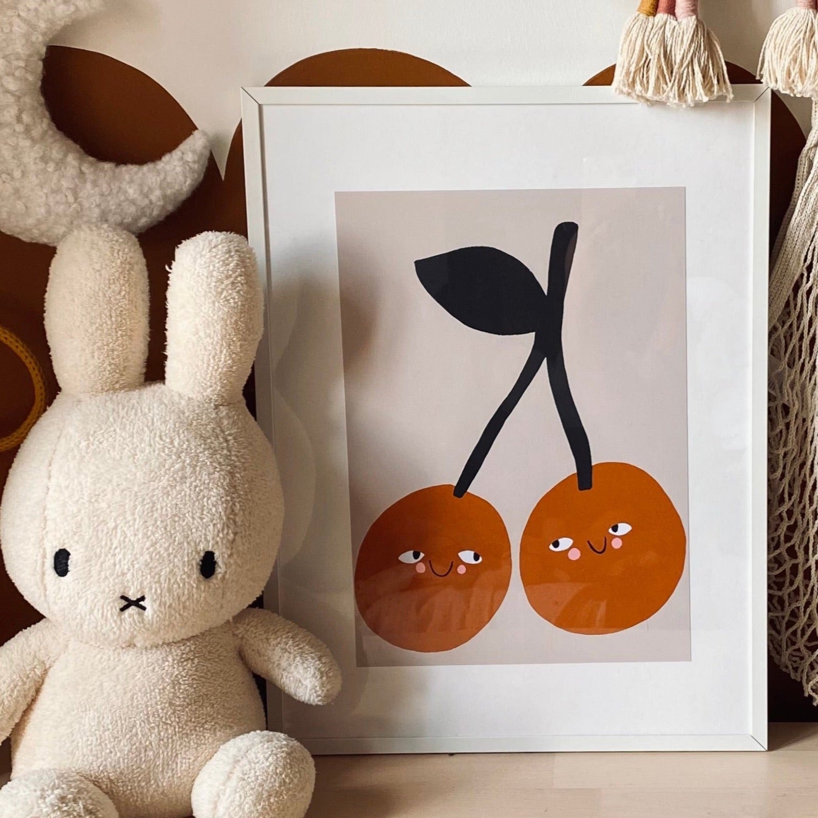 'Cherry' Hand Painted Art Print - Yaya Studio