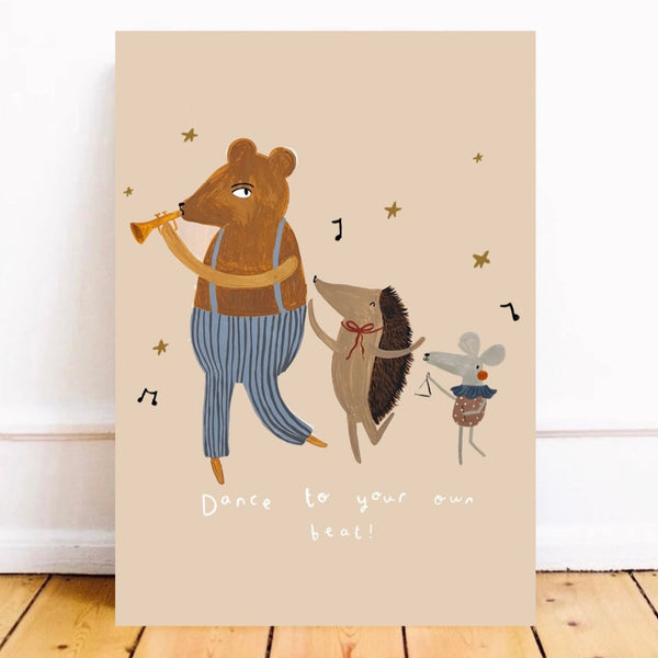 'Dance to Your Own Beat' Hand Painted Art Print - Yaya Studio