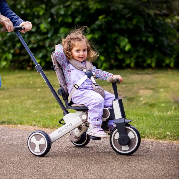 Micro Flexi 7 in 1 Folding Tricycle (Latte)-Micro Scooter