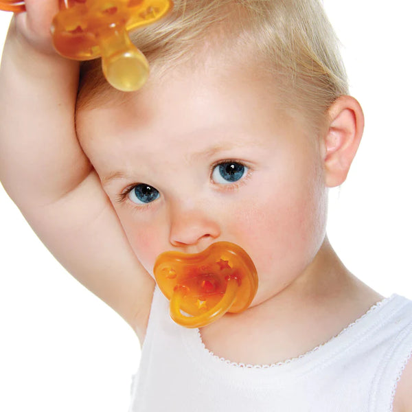 Sustainable Natural Rubber Baby Pacifier Dummy Set of 2 - Hevea